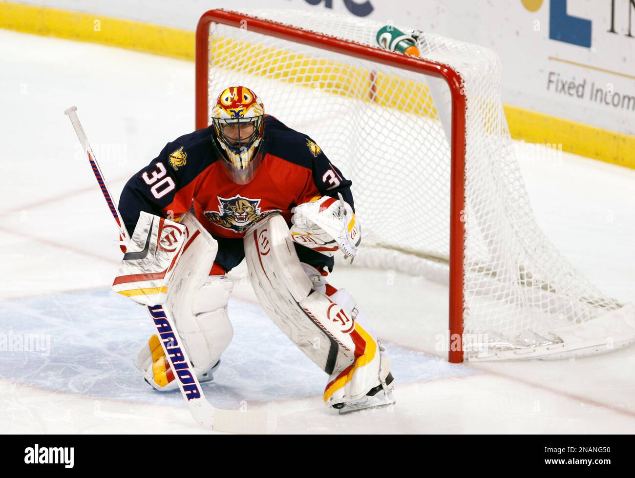 Florida Panthers goalie Scott Clemmensen is shown during the first ...