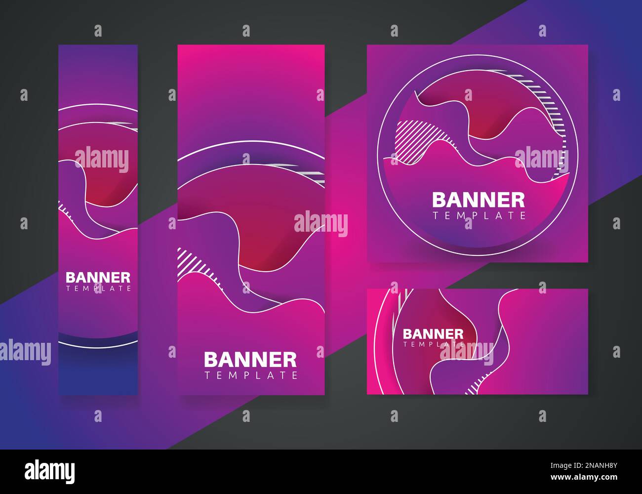 set of creative web banners of standard size. Vertical, horizontal and ... set of creative web banners of standard size. Vertical, horizontal and ...