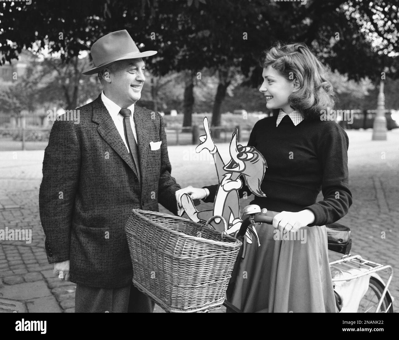 During his visit to Denmark Walter Lantz, left, creator of Woody ...