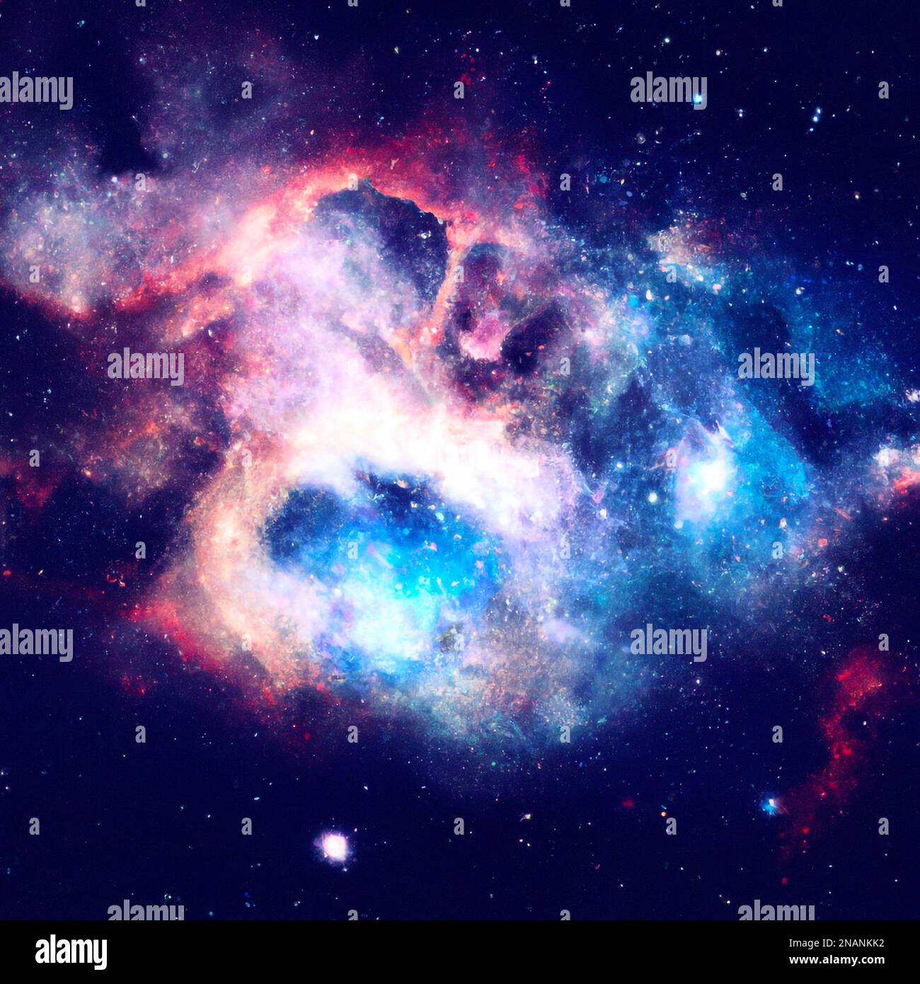 Abstract astral cosmic, nebula galaxy background – Digital Illustration ...