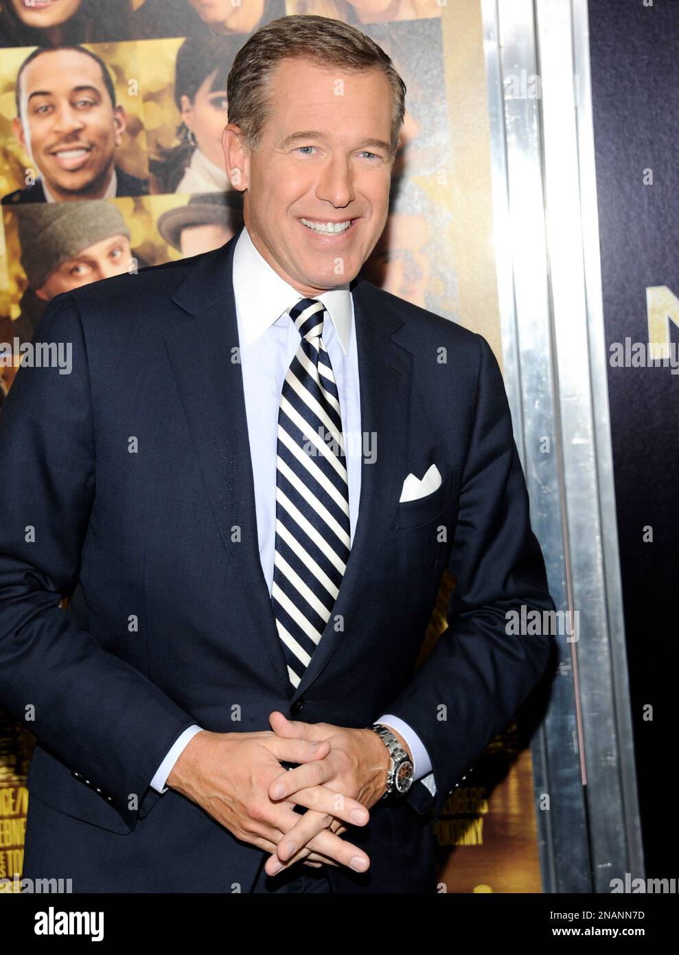 NBC News anchor Brian Williams attends the premiere of "New Year's Eve ...