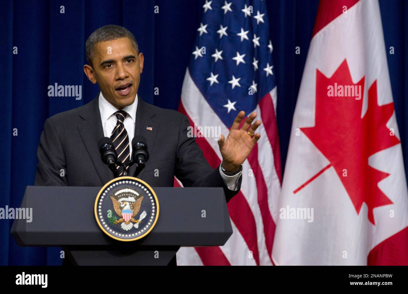 President Barack Obama speaks in the South Court Auditorium on the ...