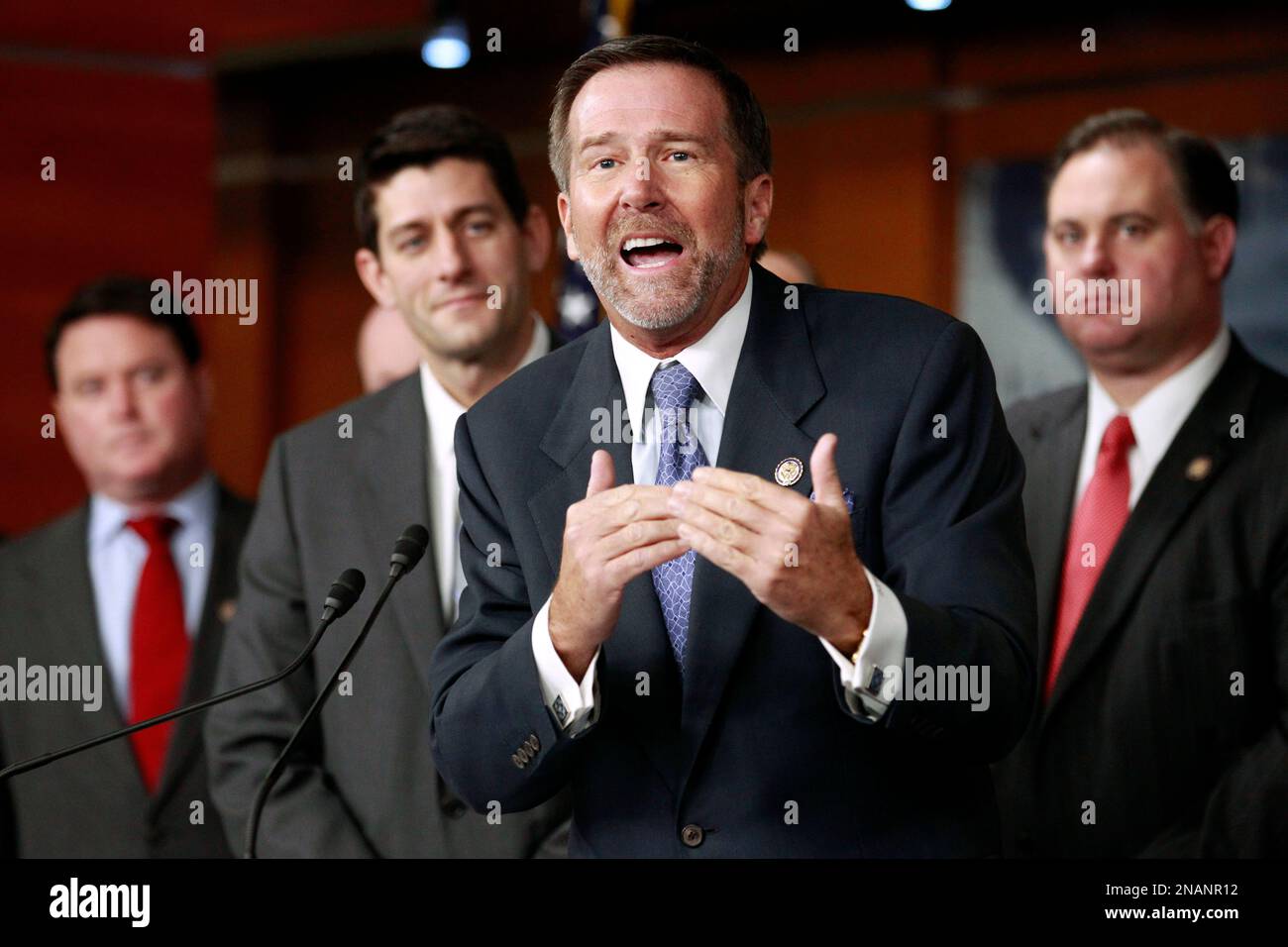 House Budget Committee member Rep. John Campbell, R-Calif., second from ...