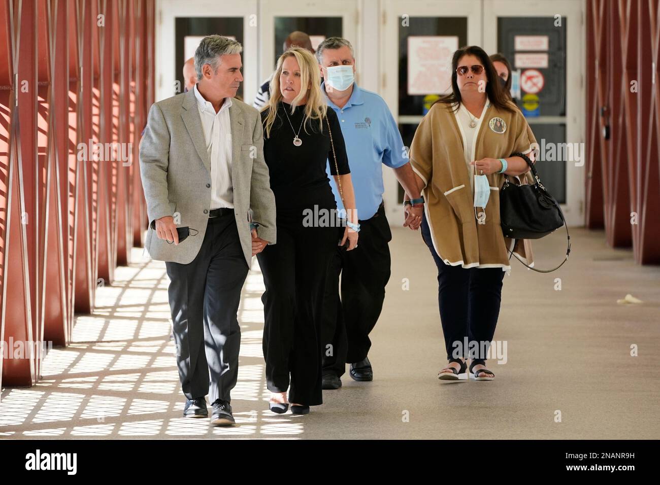 FILE - Tom and Gena Hoyer, left, the parents of Parkland victim Luke ...