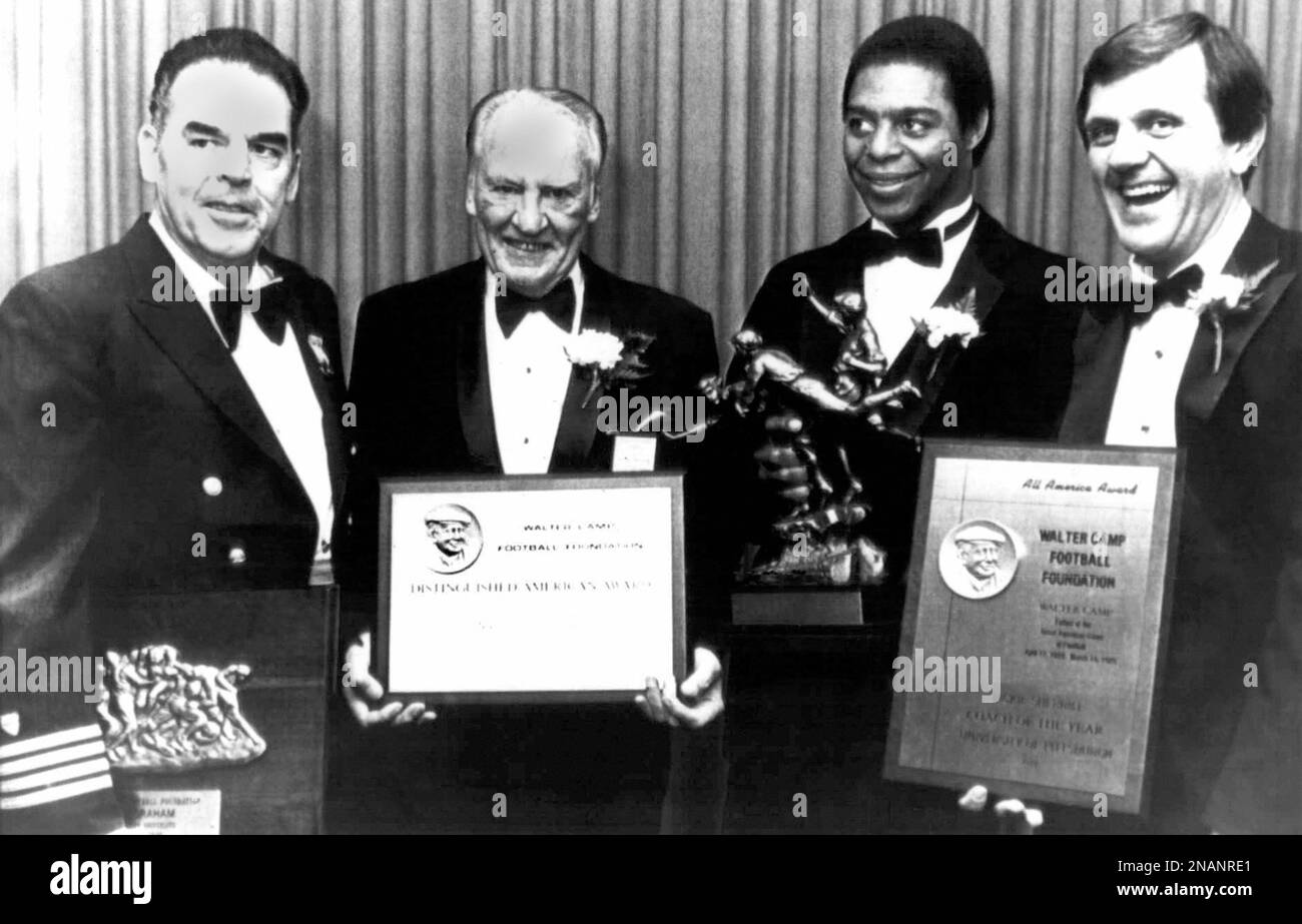 The award recipients for the Walter Camp Football Foundation are shown ...