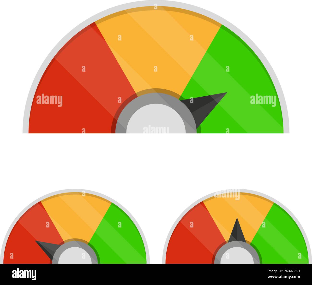 Set of customer satisfaction meter. Speedometer icons Stock Vector ...