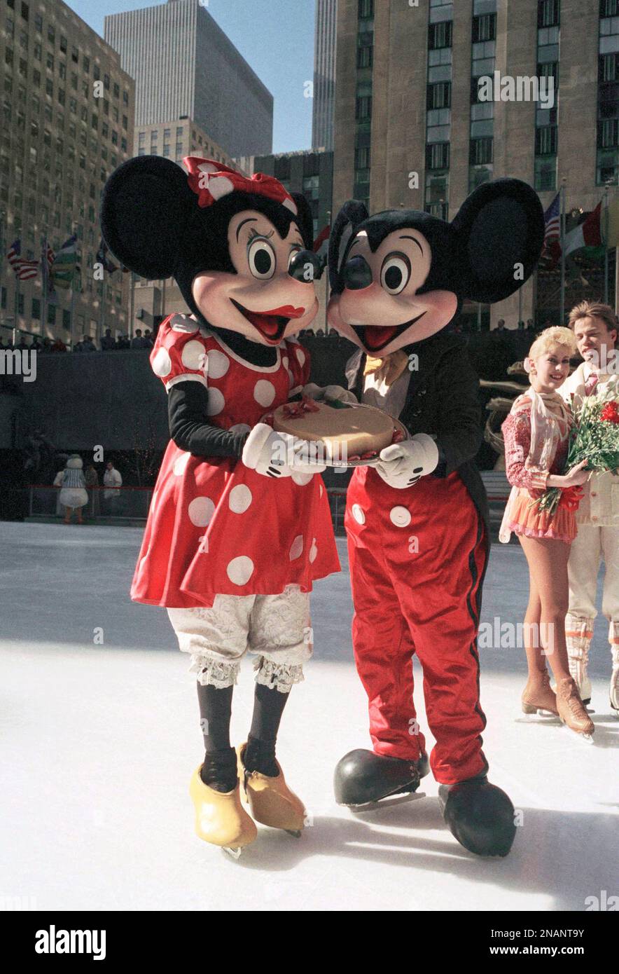 Mickey And Minnie Ice Skating