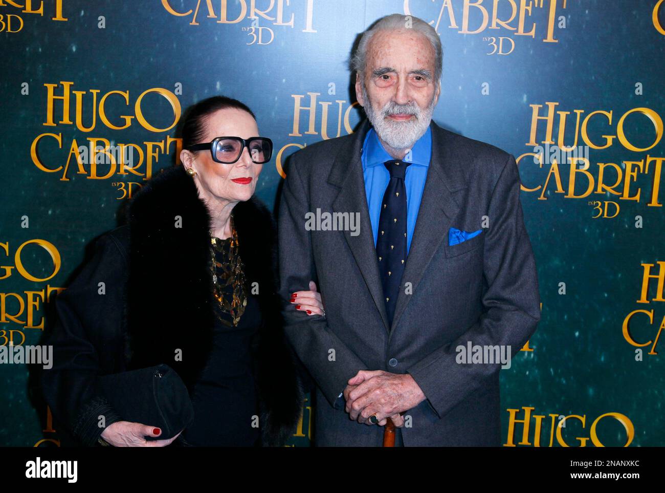 Sir Christopher Lee and his wife, former Danish model Birgit Kroencke ...