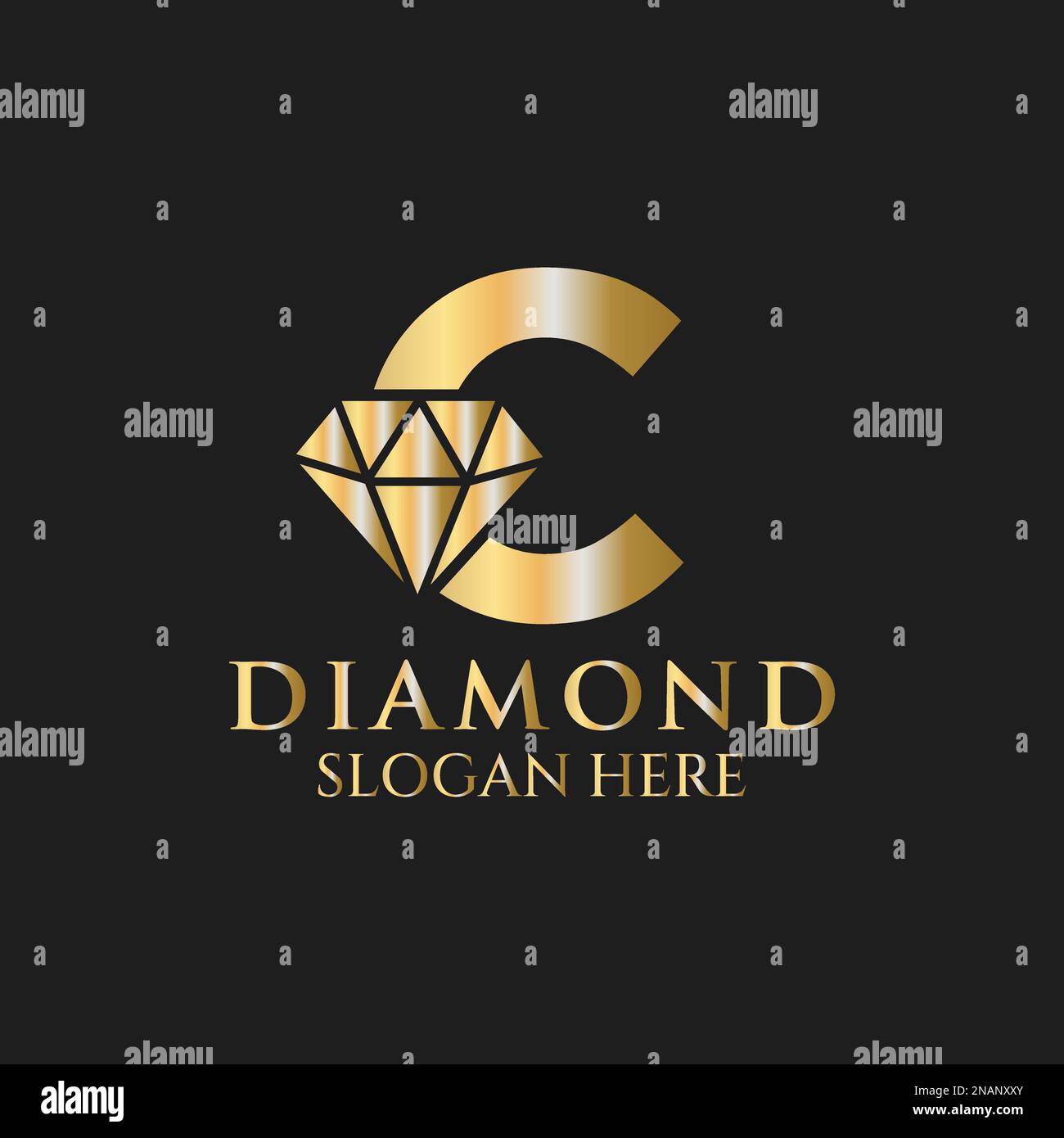Gold diamond shape Stock Vector Images - Alamy