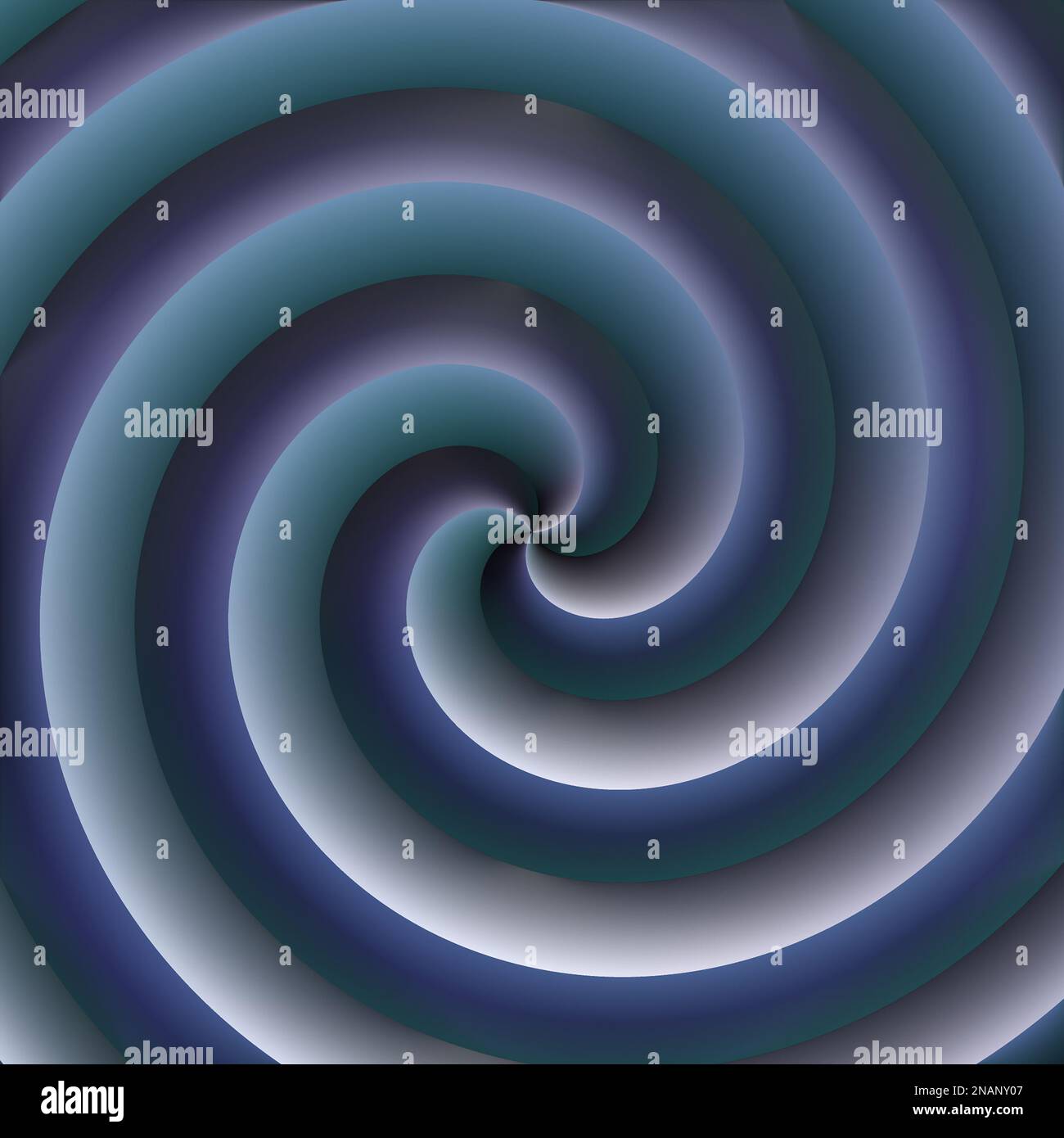 Blue glowing spinning spiral hi-res stock photography and images - Alamy