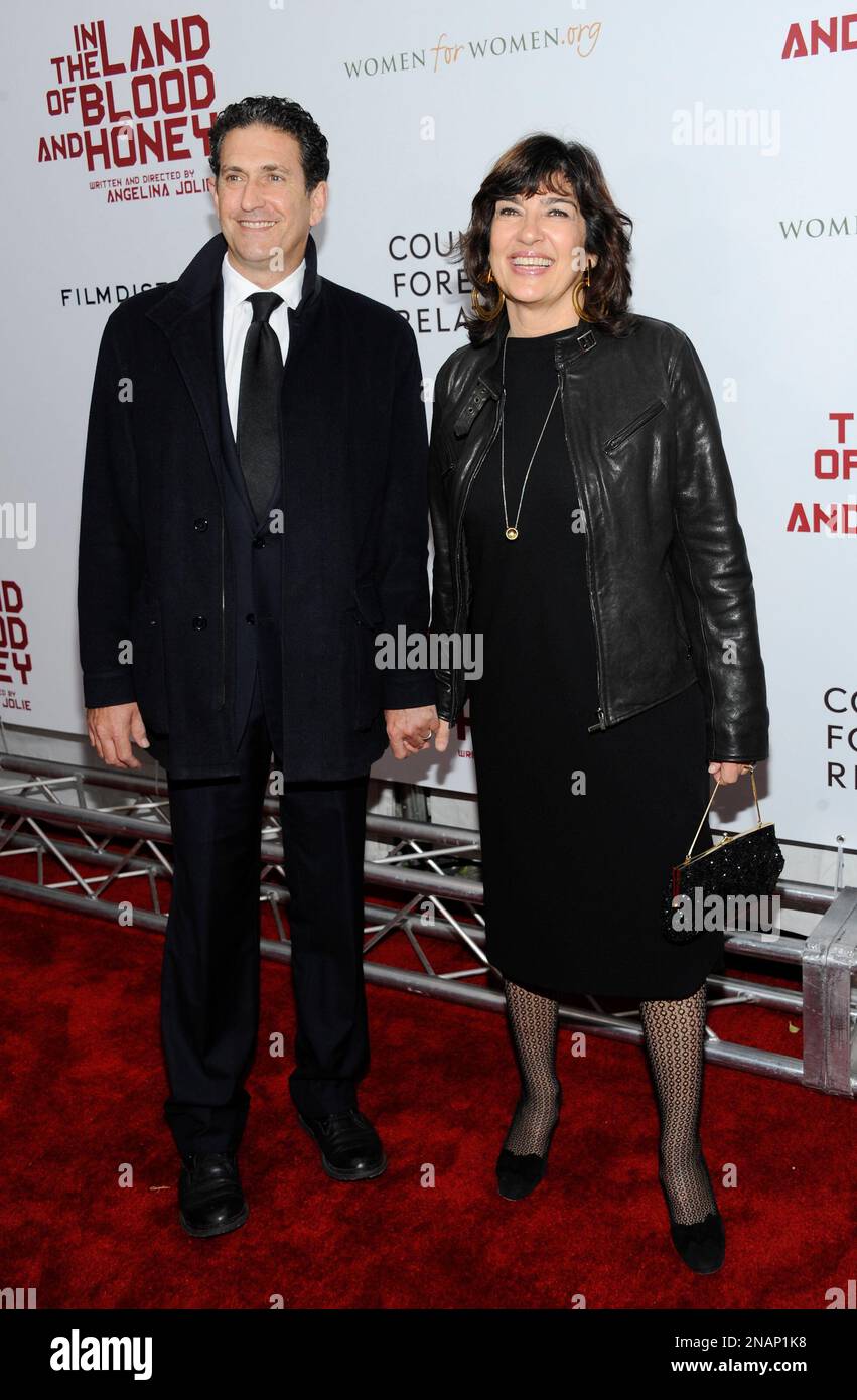 Journalist Christiane Amanpour and husband James Rubin attend the ...