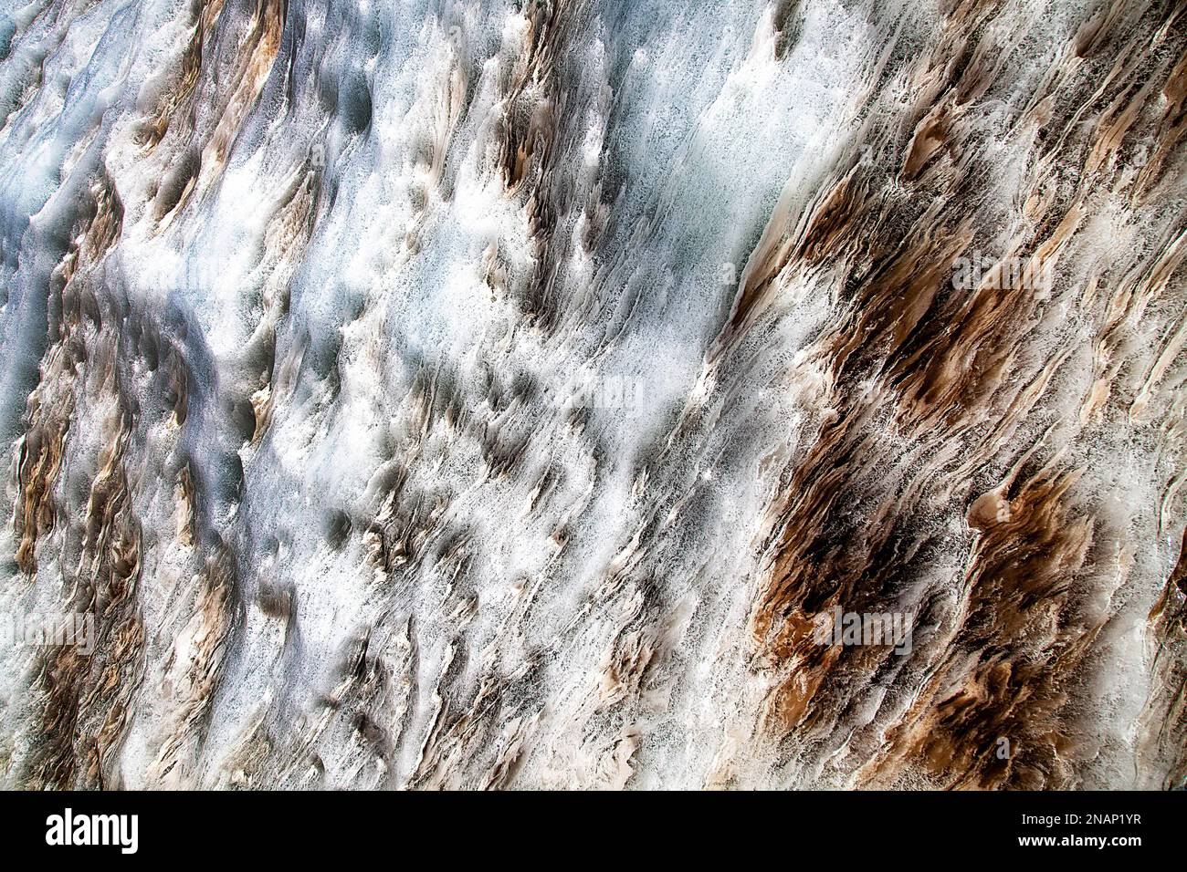 Glacier wall with ice patterns. Beauty of nature Stock Photo - Alamy