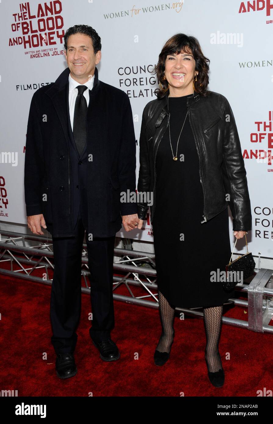 Journalist Christiane Amanpour and husband James Rubin attend the ...