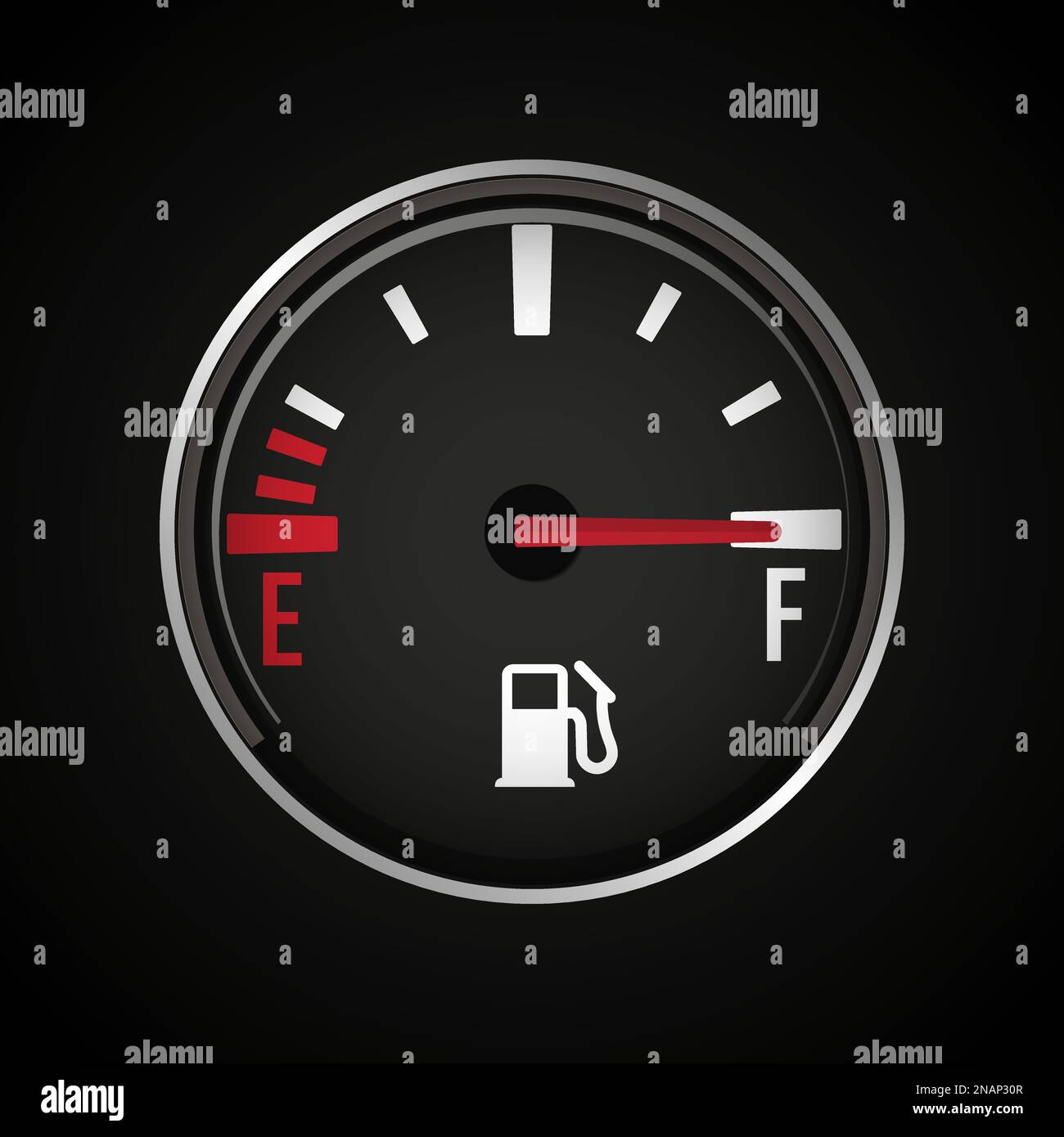 Fuel gauge icon. Gasoline indicator. Vector illustration Stock Vector ...