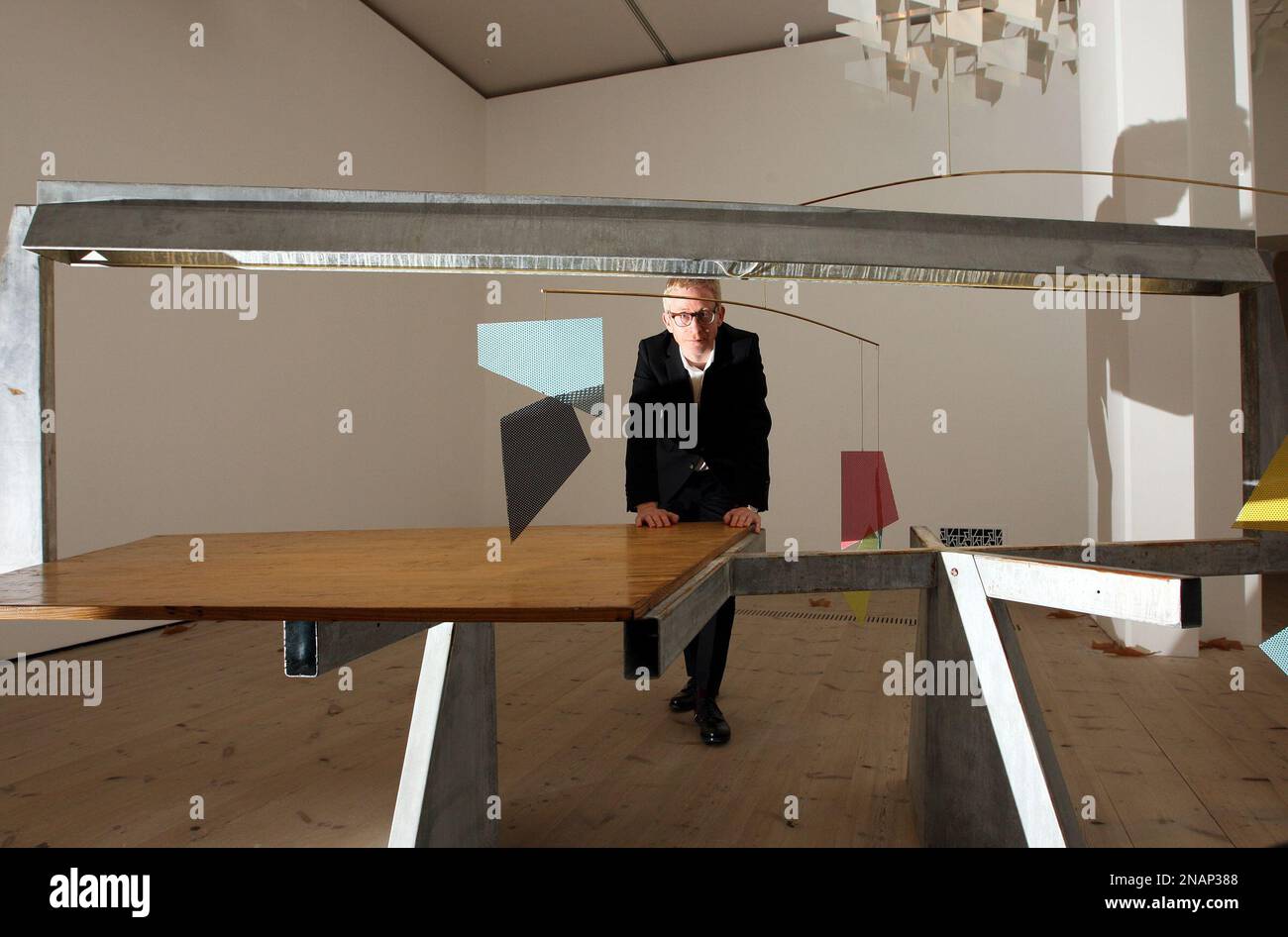 Martin Boyce is seen after being named as the winner of the Turner ...