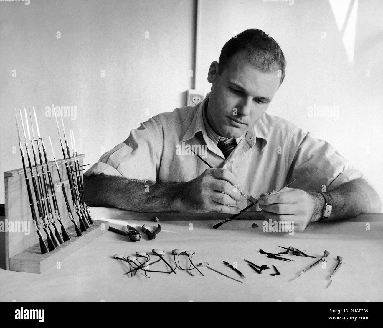 Robert Scherer, one of the artists employed by the National Park ...