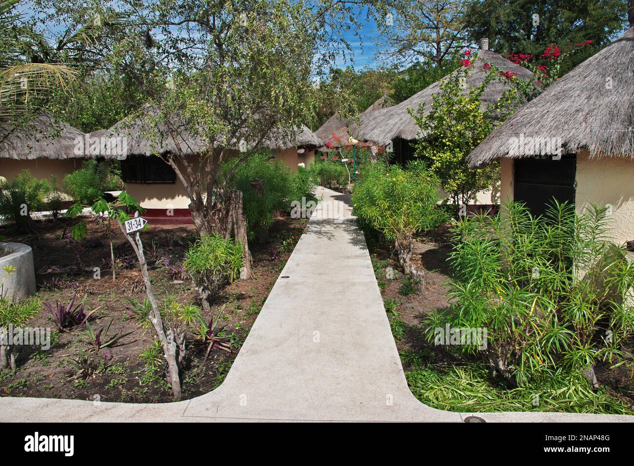 Lodge in Toubacouta village in Senegal, West Africa Stock Photo - Alamy