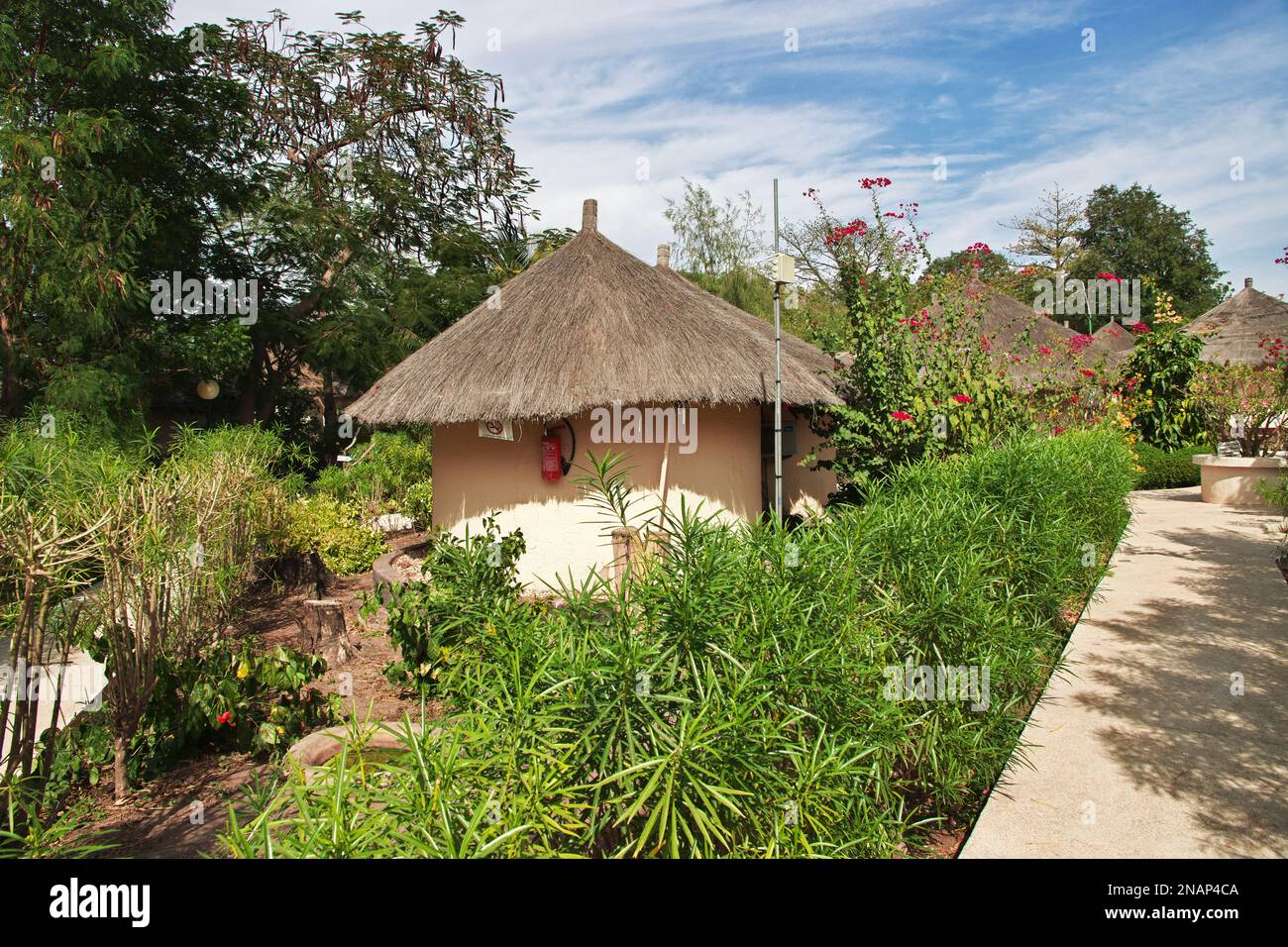 Lodge in Toubacouta village in Senegal, West Africa Stock Photo - Alamy