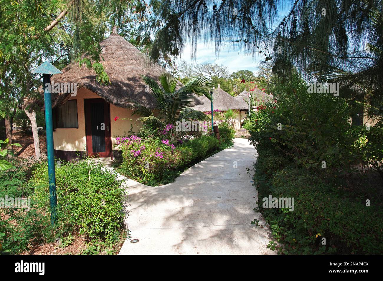 Lodge in Toubacouta village in Senegal, West Africa Stock Photo - Alamy