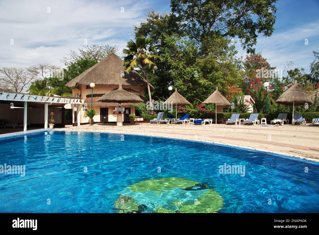 Lodge in Toubacouta village in Senegal, West Africa Stock Photo - Alamy
