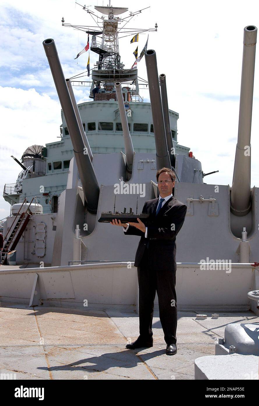 Philip Parham, the grandson of Frederick Parham who was the HMS Belfast ...