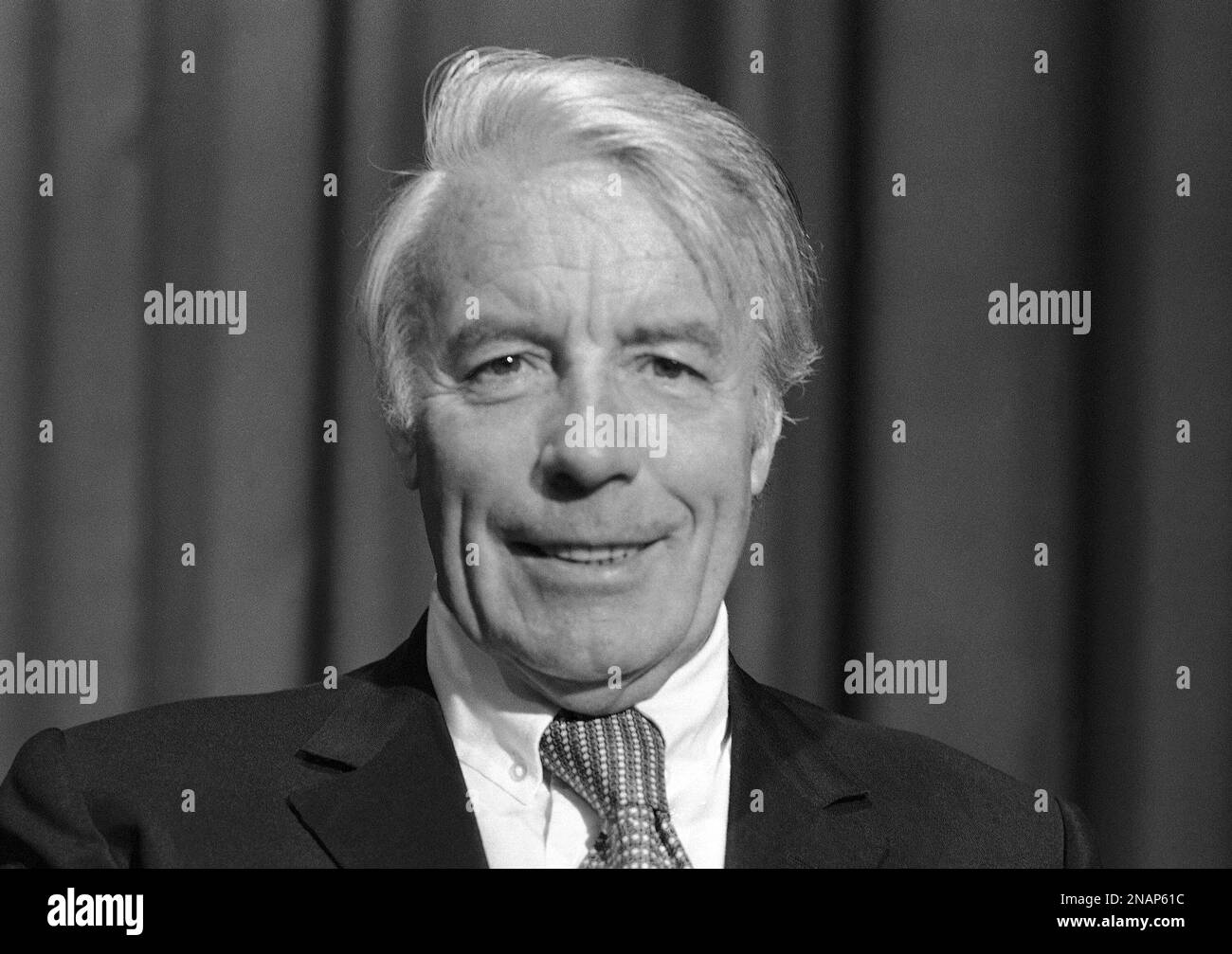 Portrait of Dutch actor, singer and entertainer Johannes Heesters ...