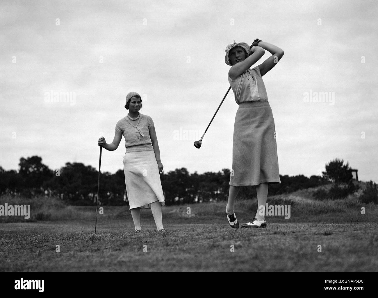 Britain's Diana Fishwick driving from the second tee at The Bucks Club ...