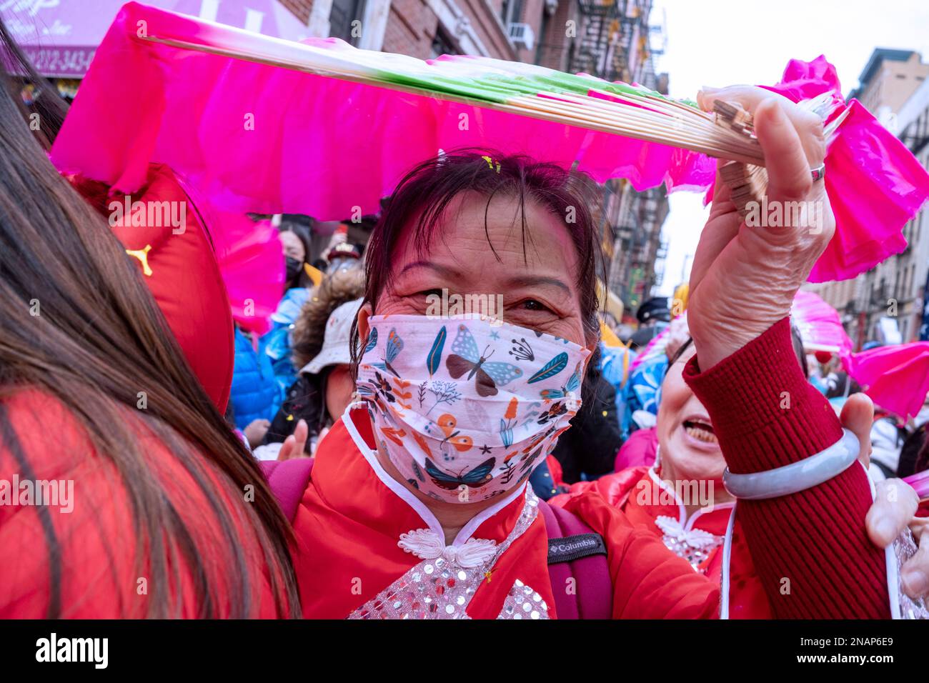New York, New York, USA. 12th Feb, 2023. Parade goers at the annual NYC ...