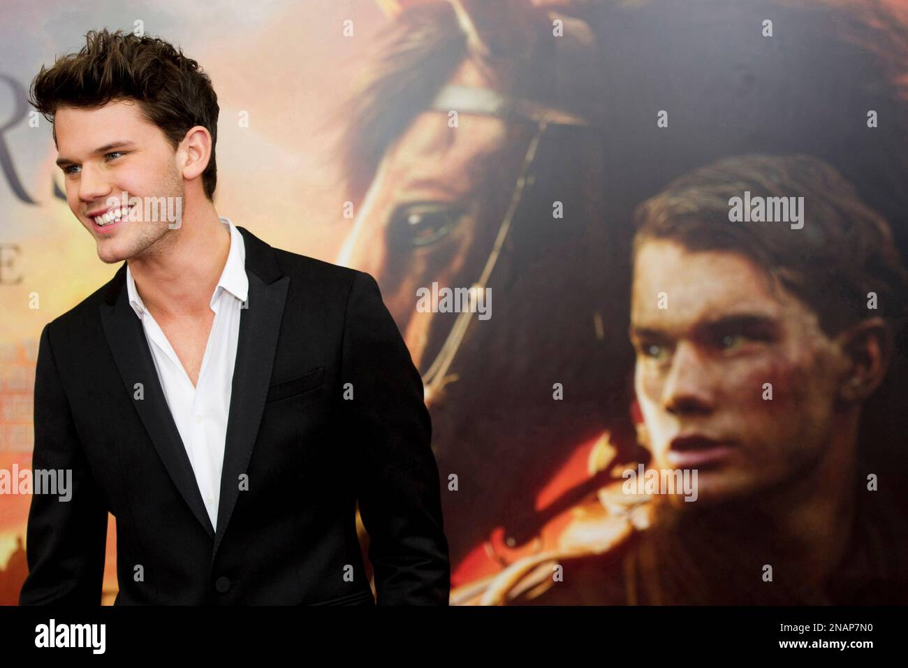 Jeremy Irvine attends the world premiere of "War Horse", in New York ...