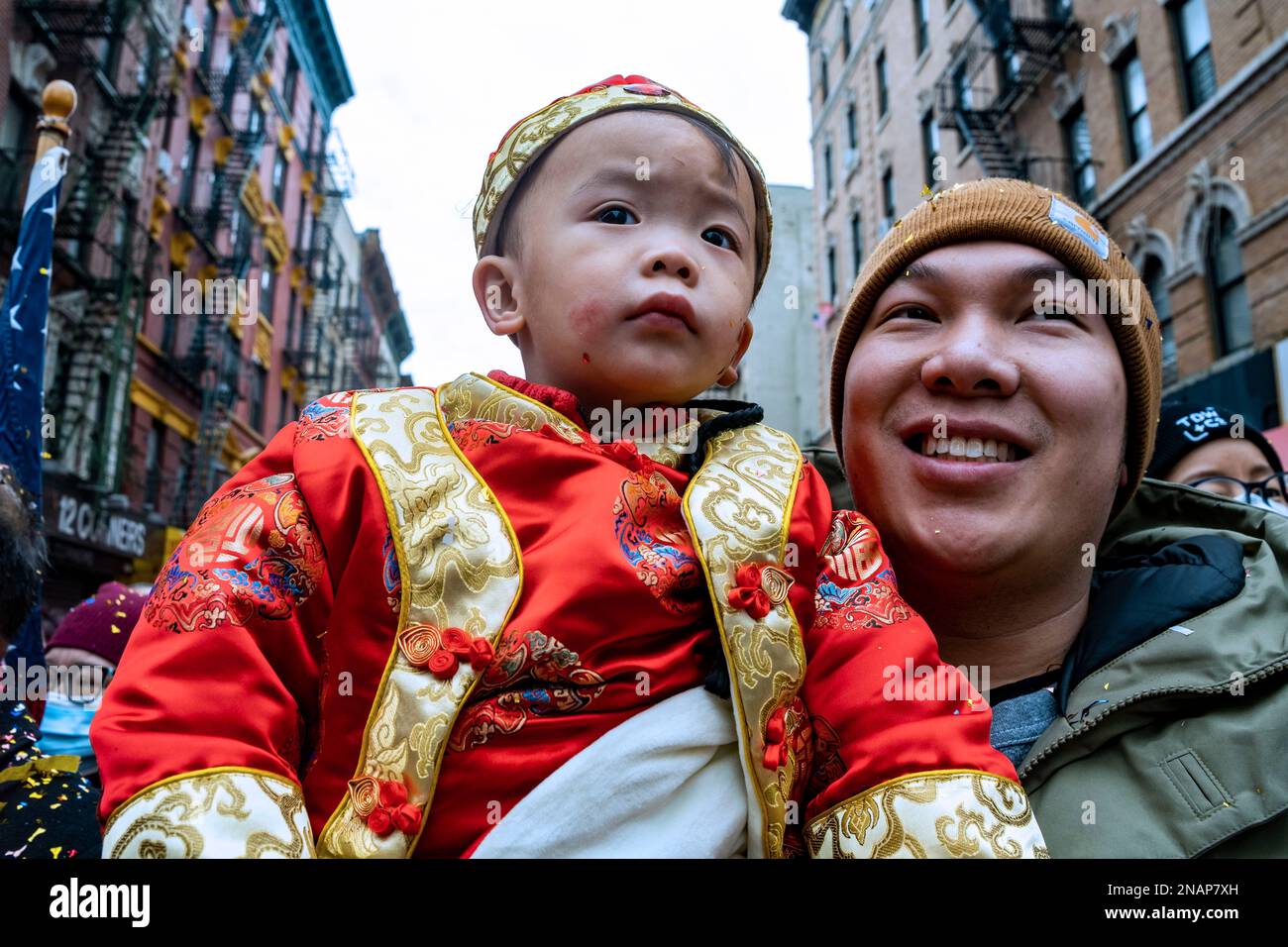 New York, New York, USA. 12th Feb, 2023. Parade goers at the annual NYC ...