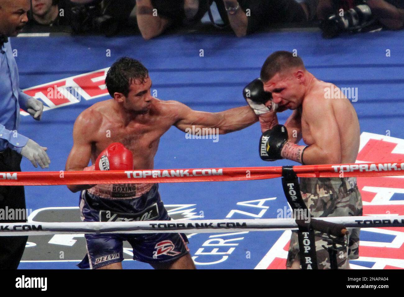 Delvin Rodriguez, left, in action against Pawel Wolak during their ...