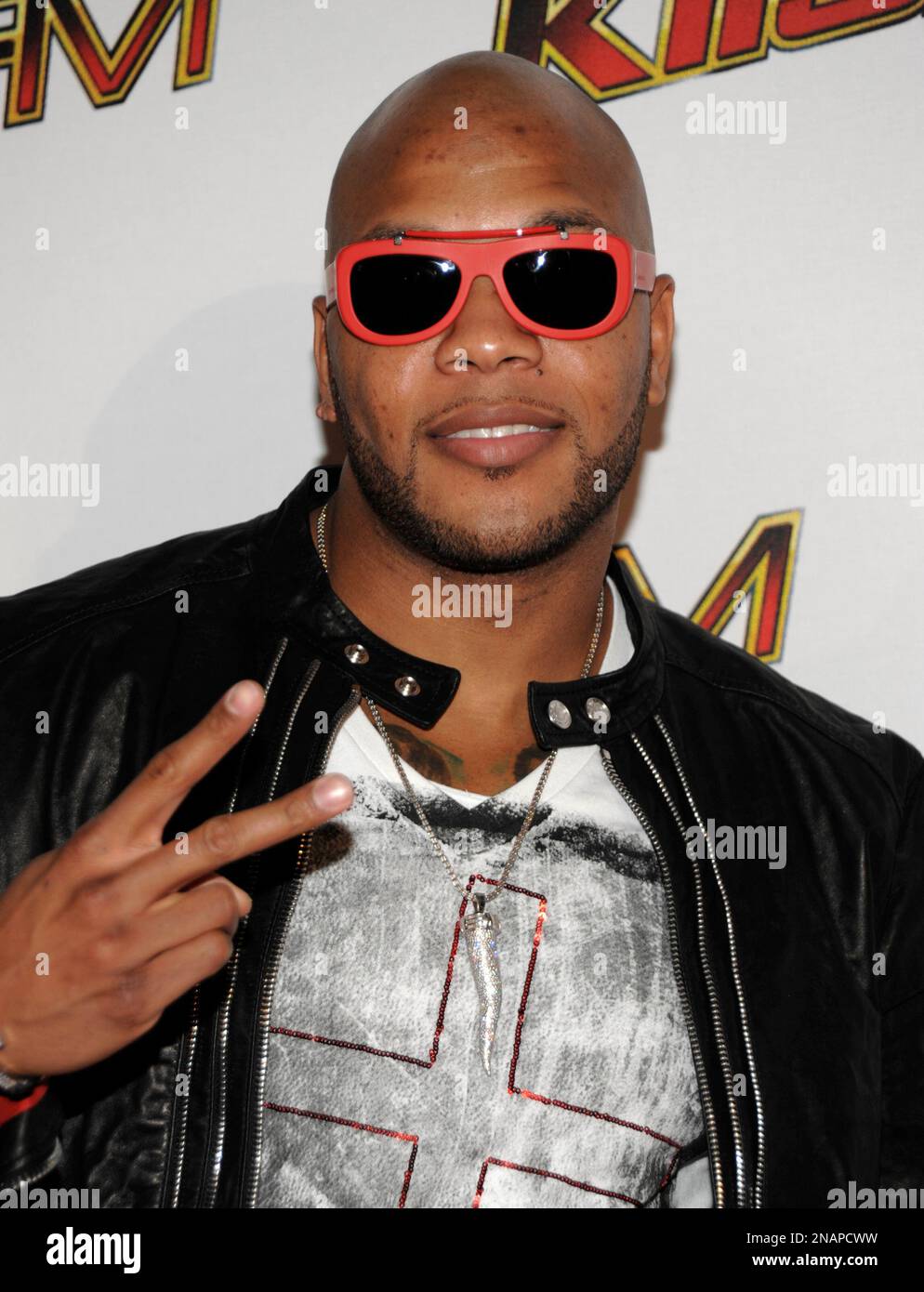 Rapper Flo Rida arrives at the KISS FM Jingle Ball concert in Los ...