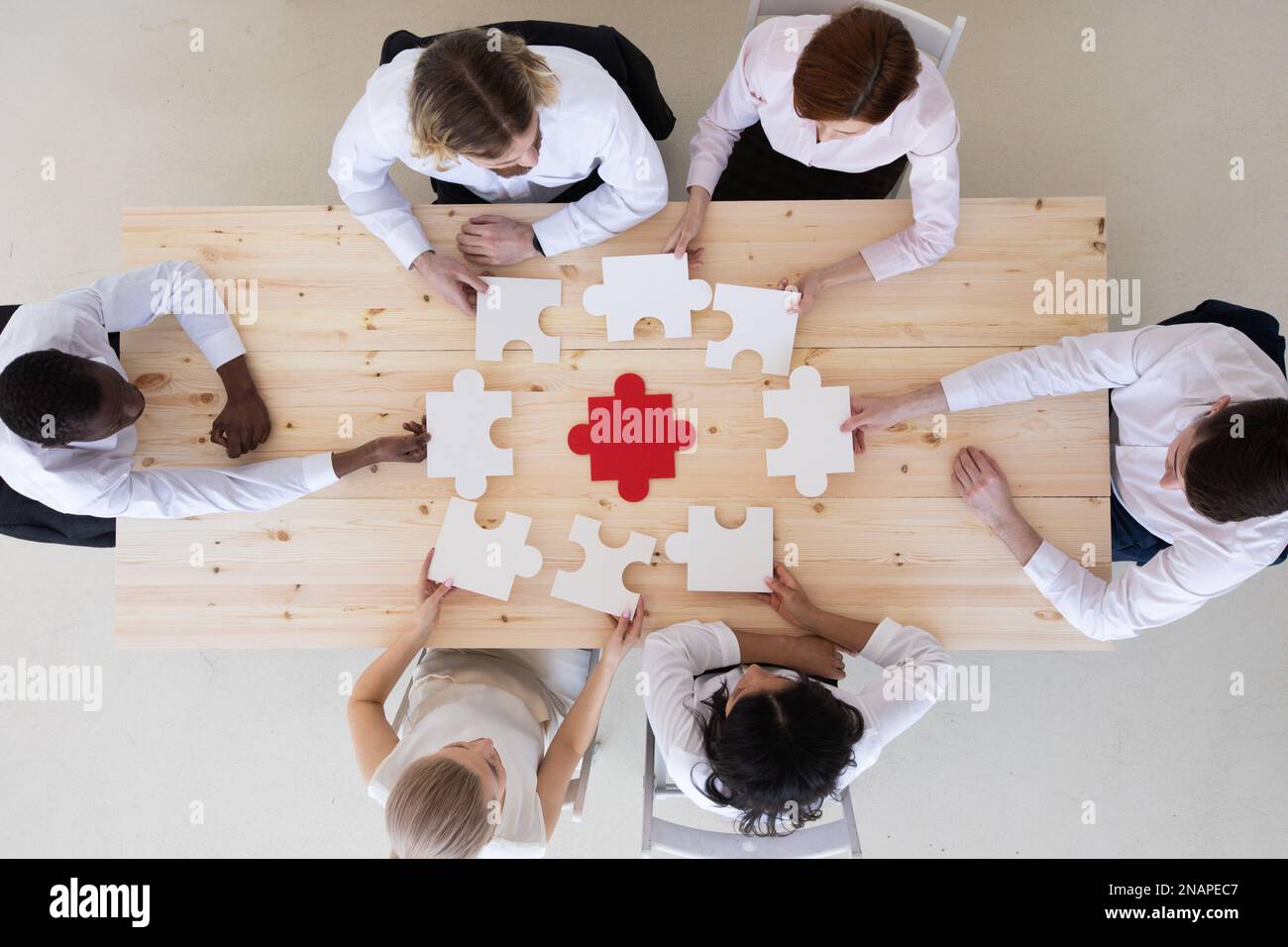 Group management concept connected hi-res stock photography and images ...