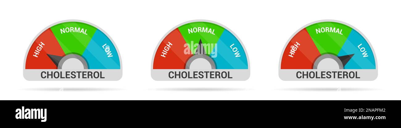 Set of cholesterol meter in a flat design Stock Vector Image & Art - Alamy