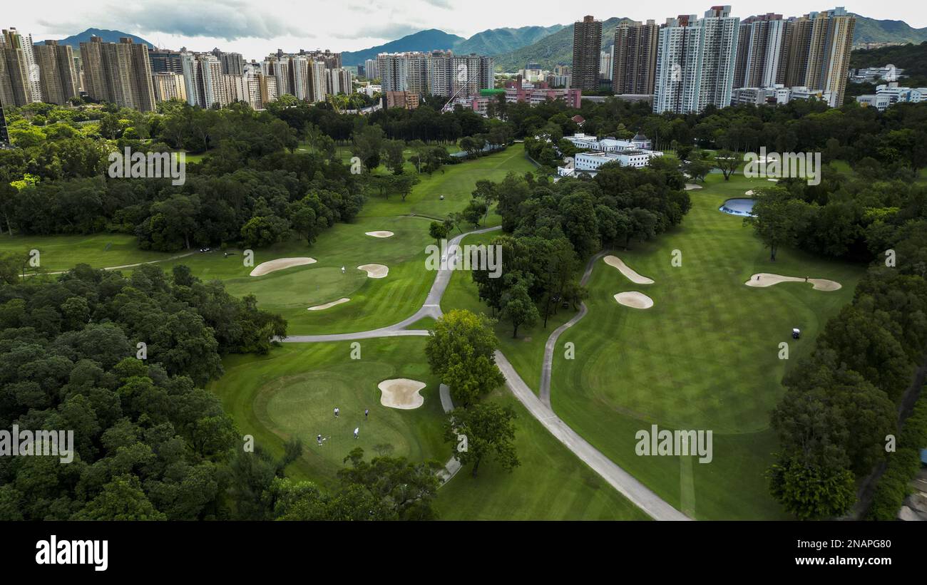 Aerial shot of Hong Kong Golf Club in Fanling. 17AUG22 SCMP / Sam Tsang ...