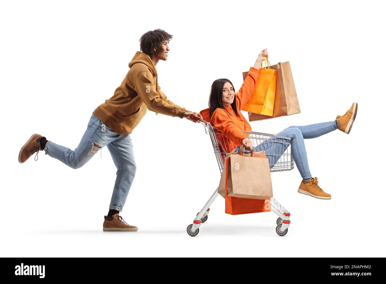 Mall buyer male female Cut Out Stock Images & Pictures - Alamy