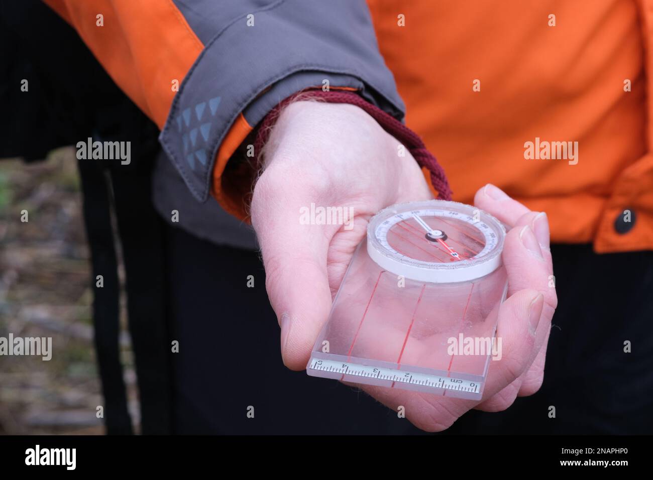 Navigating with map and compass. High quality photo Stock Photo - Alamy