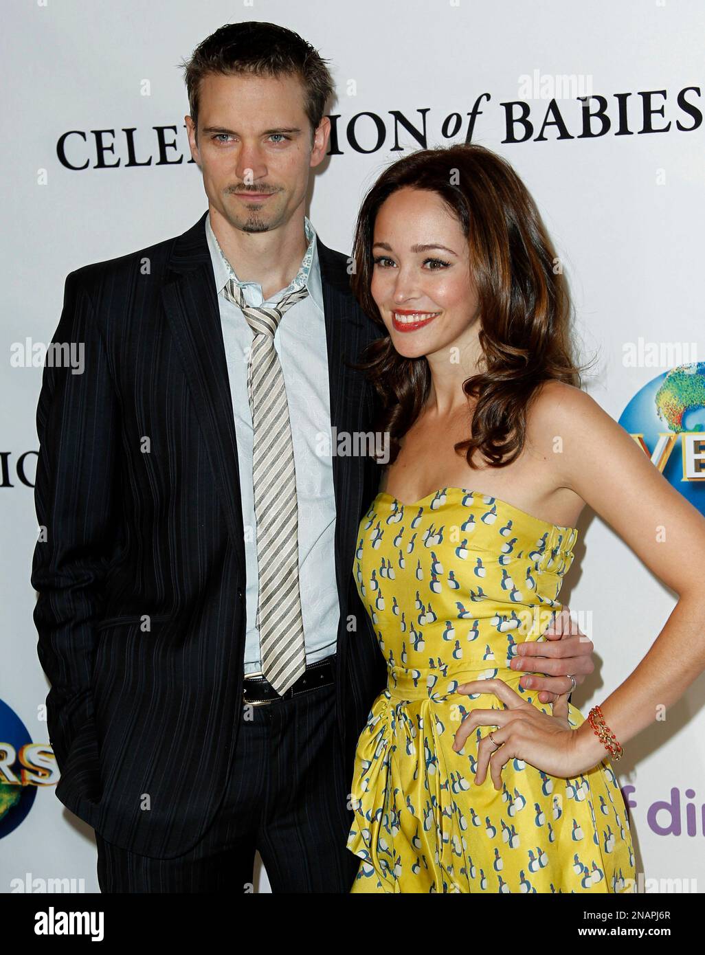 Actress Autumn Reeser, right, and Jesse Warren arrive at the March of ...