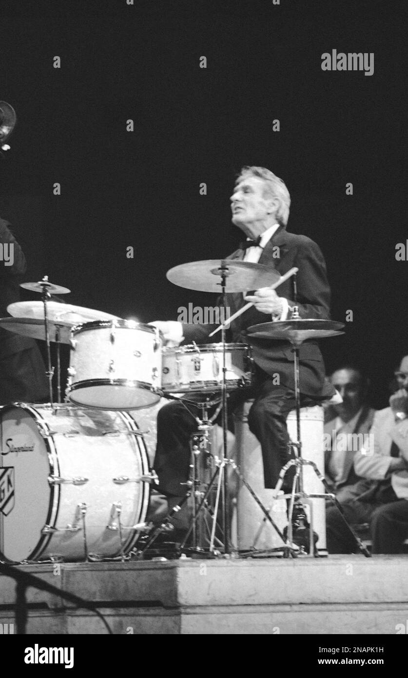 Famed drummer Gene Krupa appearing with quintet led by Benny Goodman ...