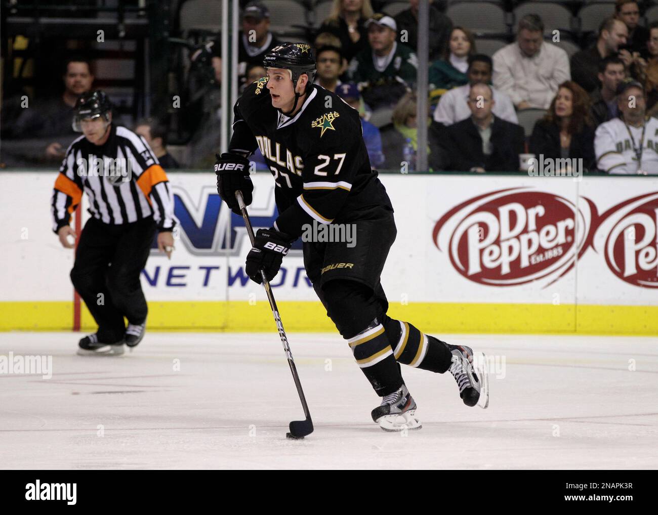 Dallas Stars defenseman Adam Pardy (27) during an NHL hockey game ...