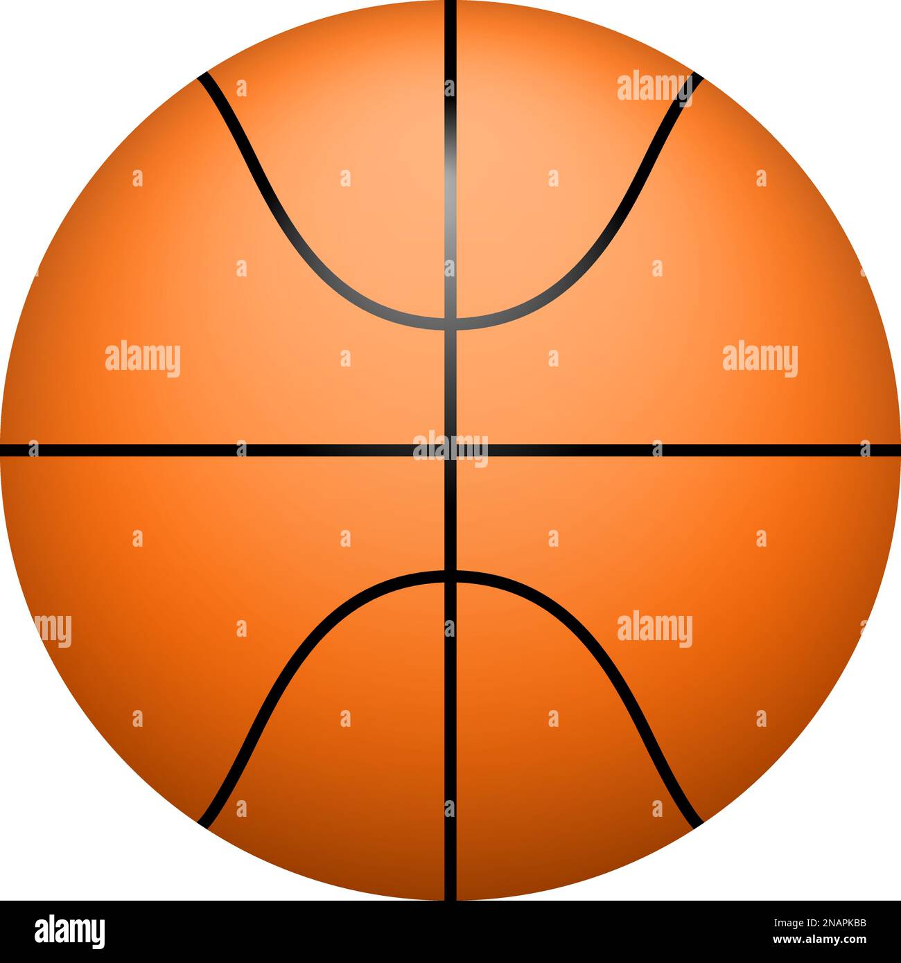 Basketball on white isolated background Stock Vector Image & Art - Alamy