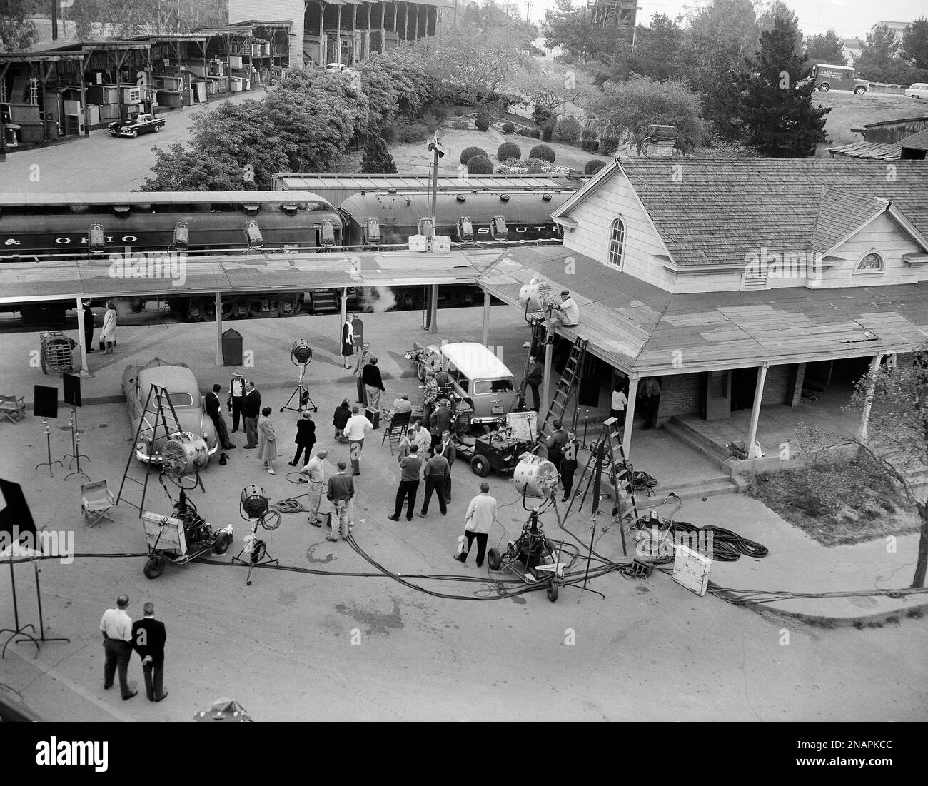 The final change was made at a railroad station on the backlot of the ...