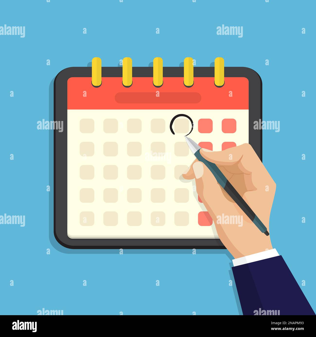 Mark date Stock Vector Images - Alamy