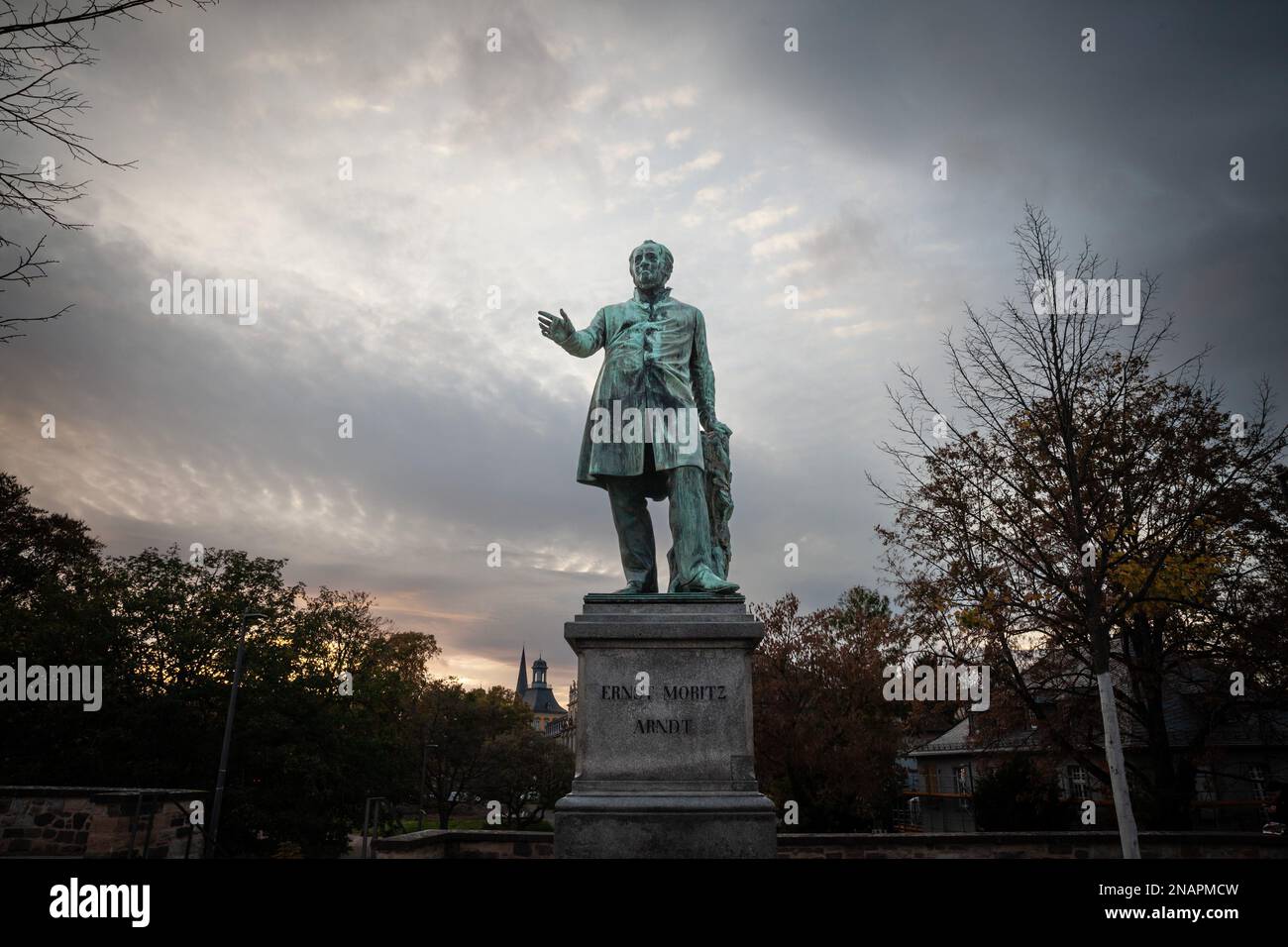 Picture of the Arndt statue in Bonn, Germany. The Arndt Monument is a ...