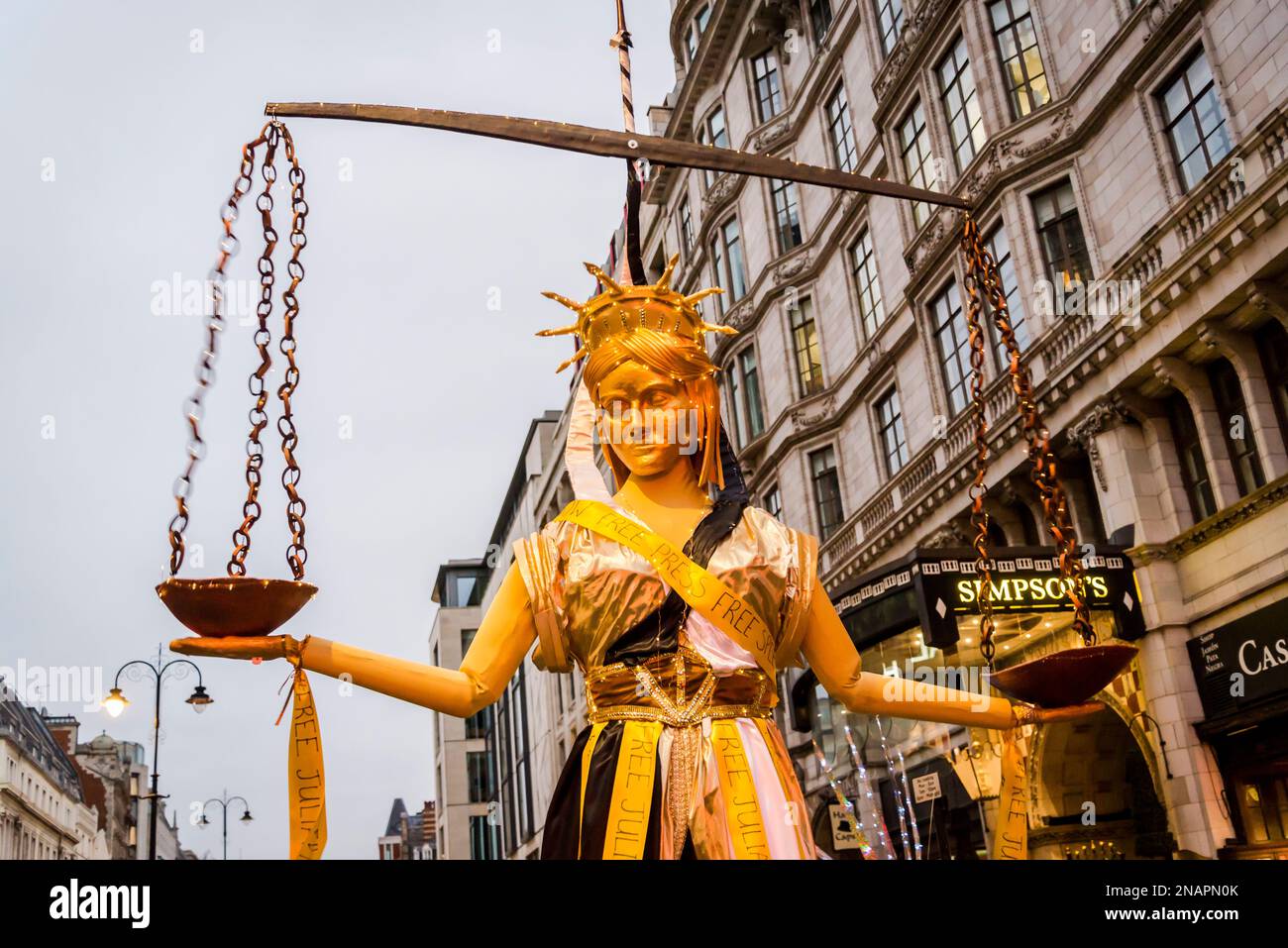 Supporters of WikiLeaks founder Julian Assange hold a 'Night Carnaval ...