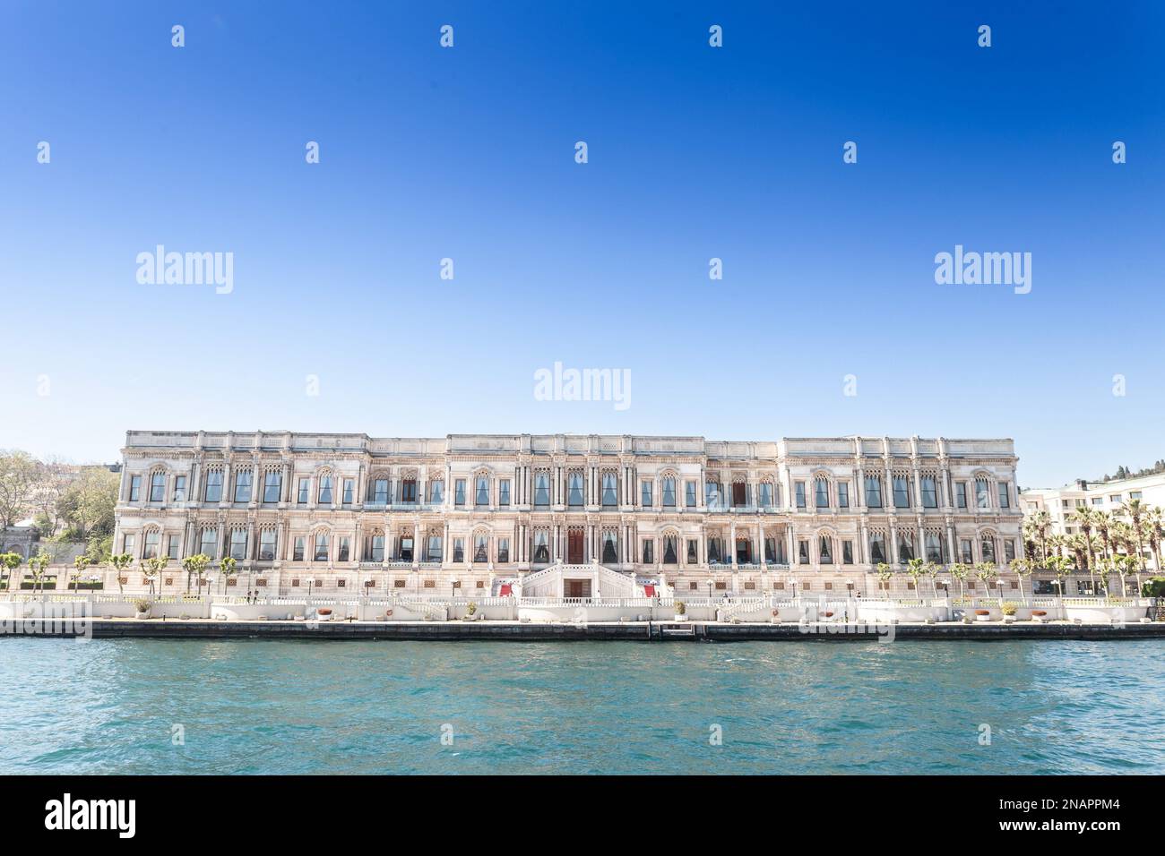 Picture of the Ciragan palace in Istanbul, Turkey. Çırağan Palace is a ...