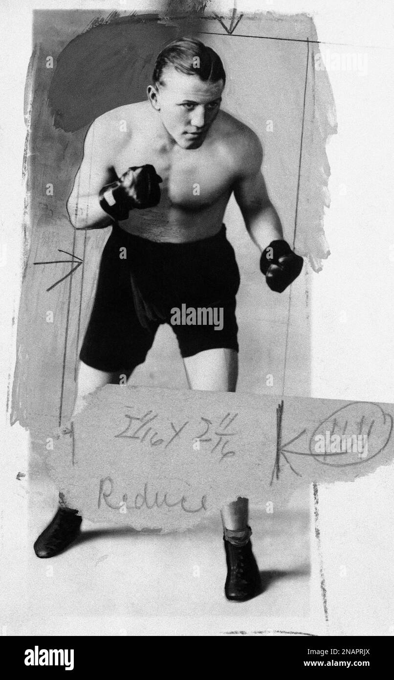 Ace Hudkins “Nebraska Wildcat,” welterweight scrapper on April 17, 1928 ...
