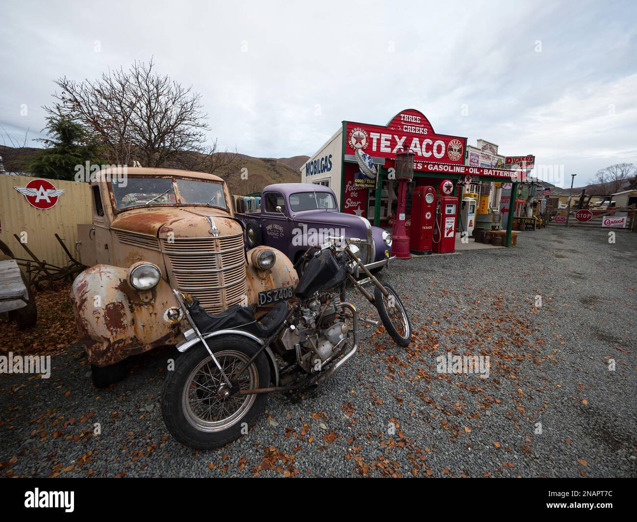 Burkes Pass Village, Canterbury, South Island, New Zealand - 2023: Old ...