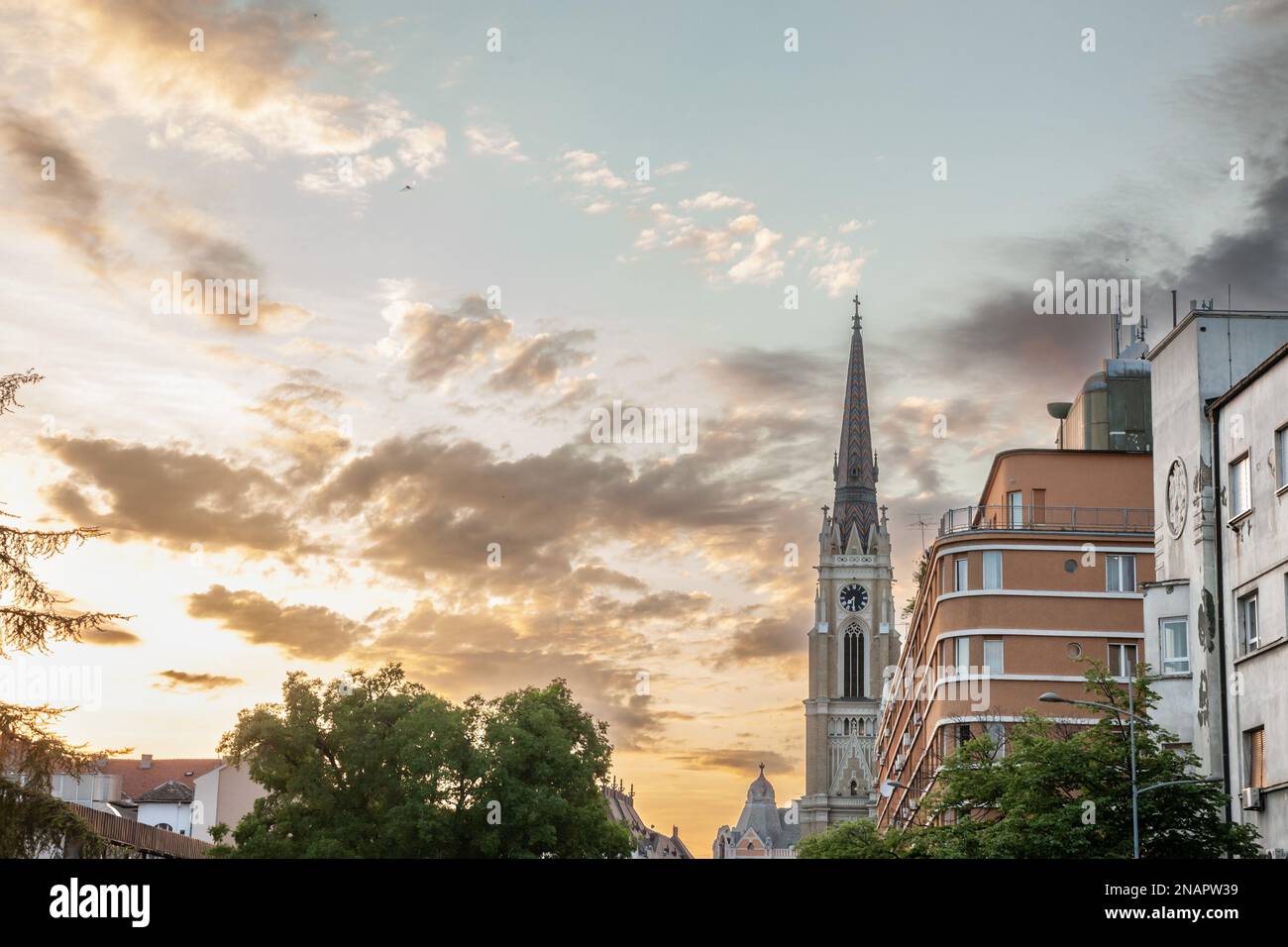 Picture of the Novi Sad cathedral. The Name of Mary Church is a Roman ...