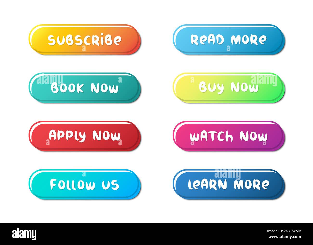 Big set of buttons for design. Vector illustration Stock Vector Image ...